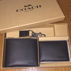 Coach | Bags | Coach Wallet Id Card Case And Key Fob Gift Set | Poshmark